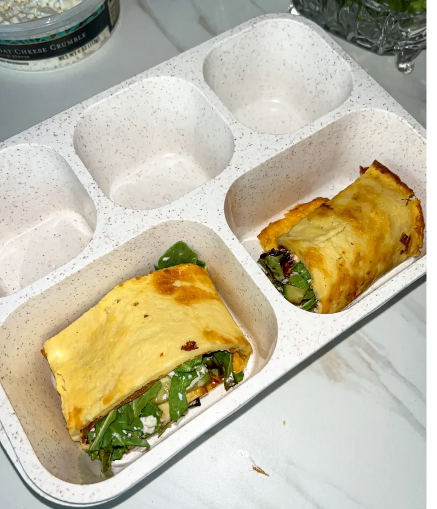 Arugula & Goat Cheese Cottage Cheese Flatbread - Moderately Messy RD